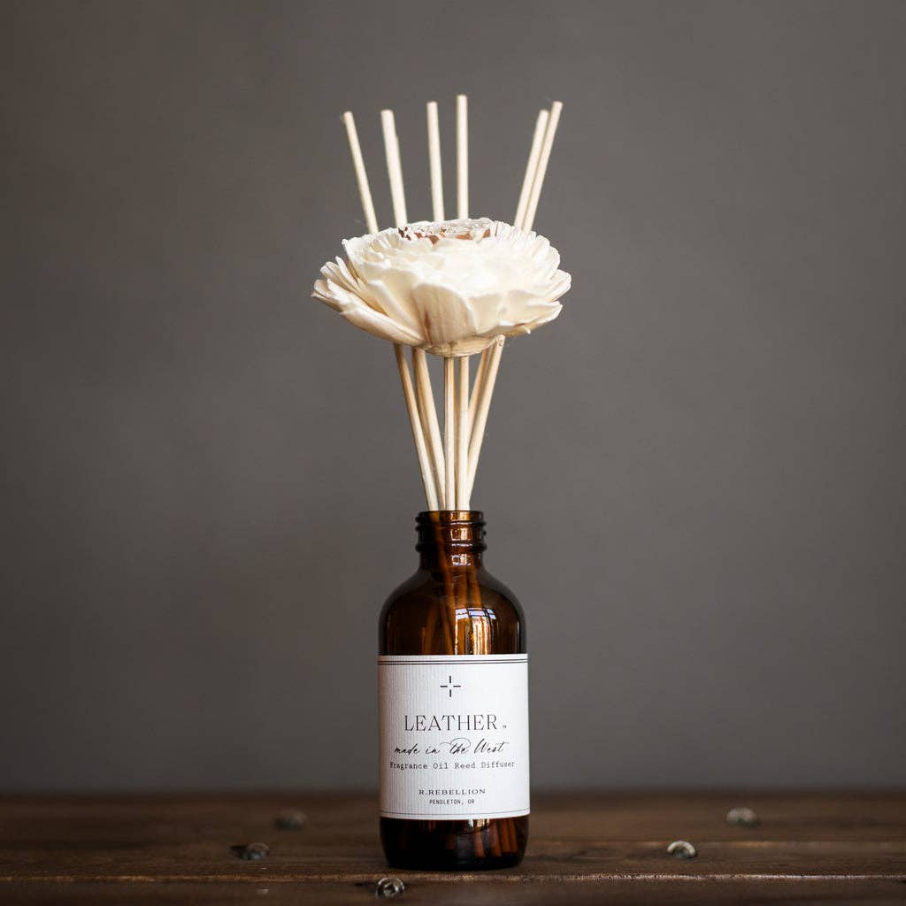 Leather Reed Diffuser – Copper & Lace Western Boutique