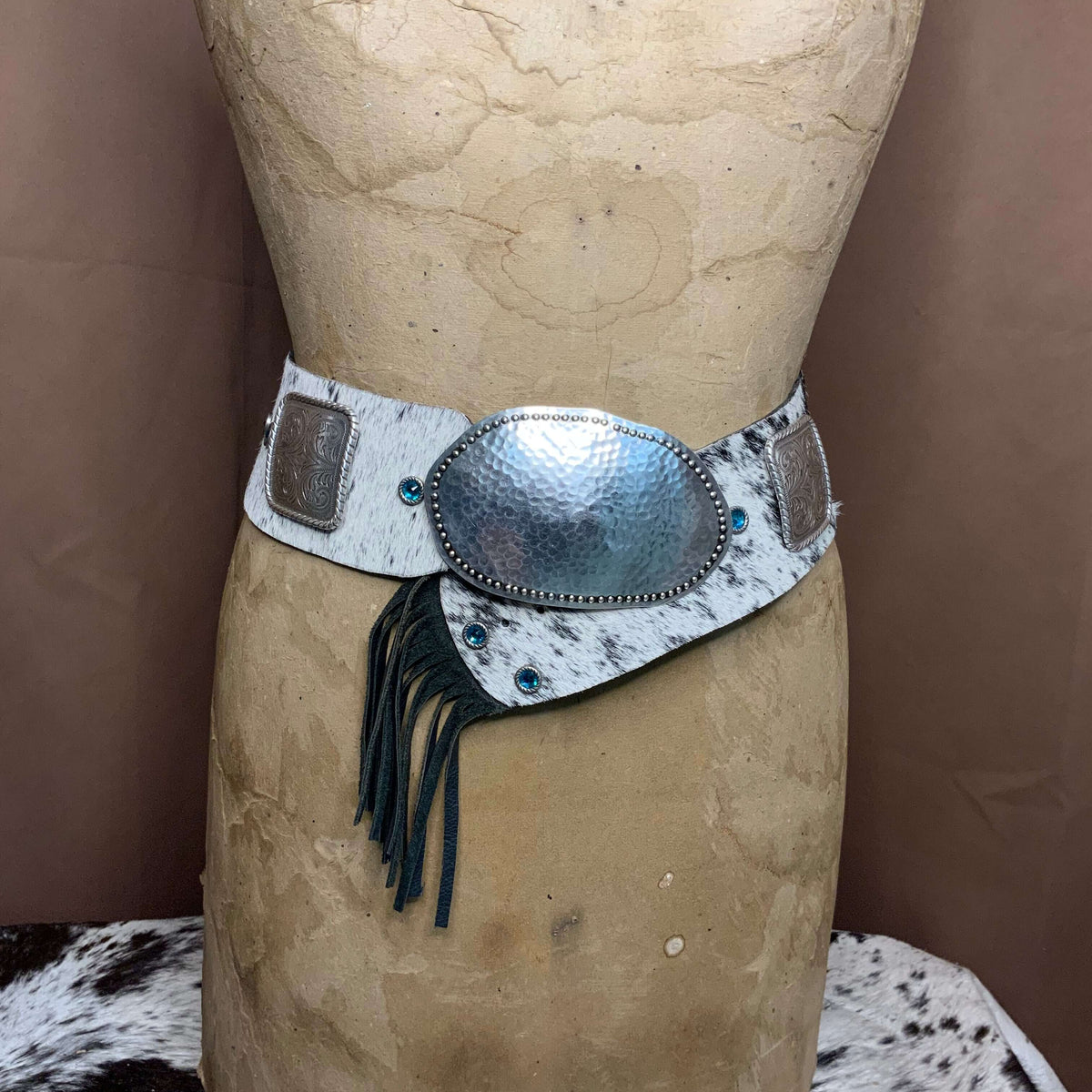 Large Concho Handcrafted Leather Belt – Copper & Lace Western Boutique