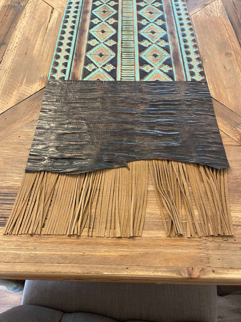 Handcrafted Leather Table Runners – Copper & Lace Western Boutique