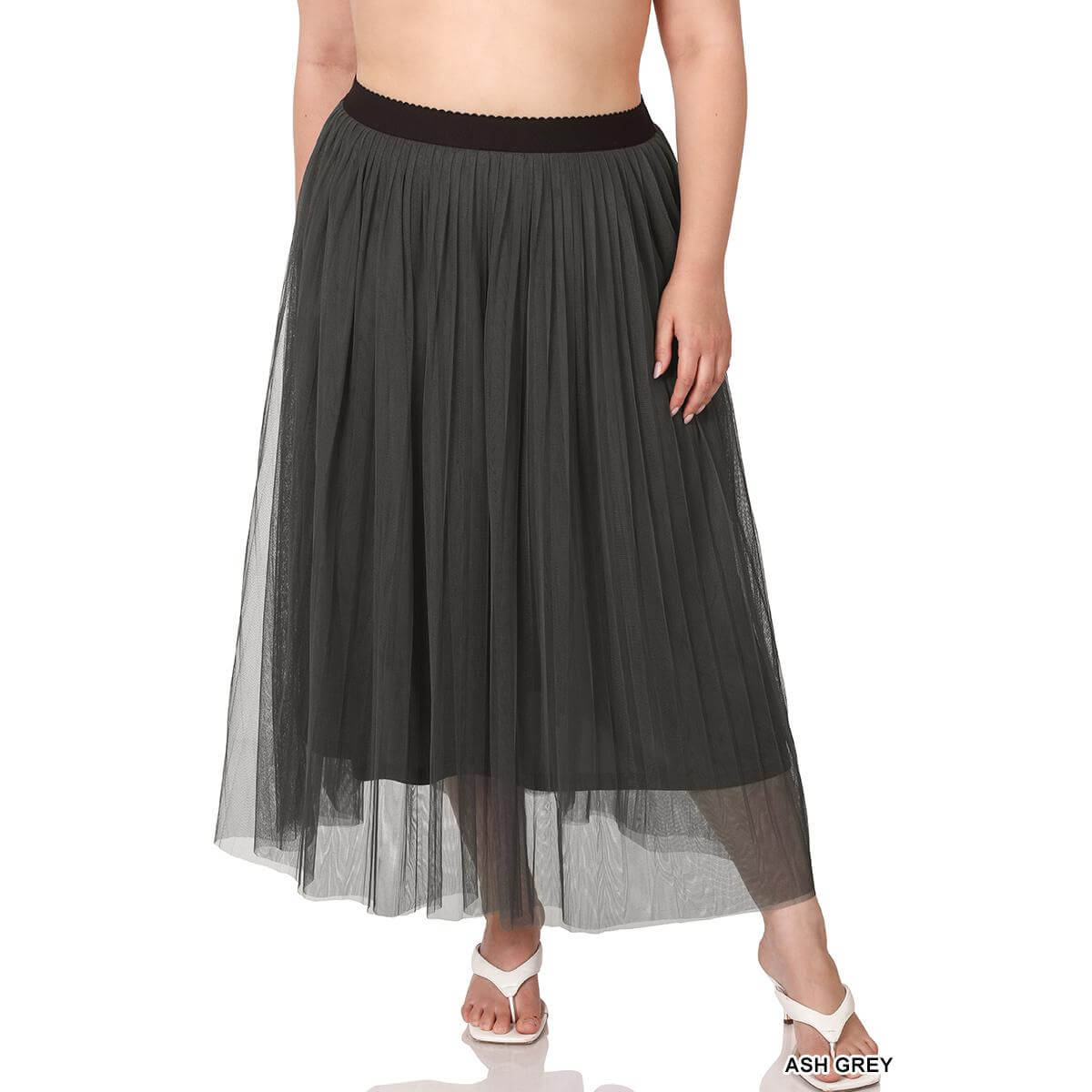Black Plus Mesh Pleated Skirt – Copper & Lace Western Boutique